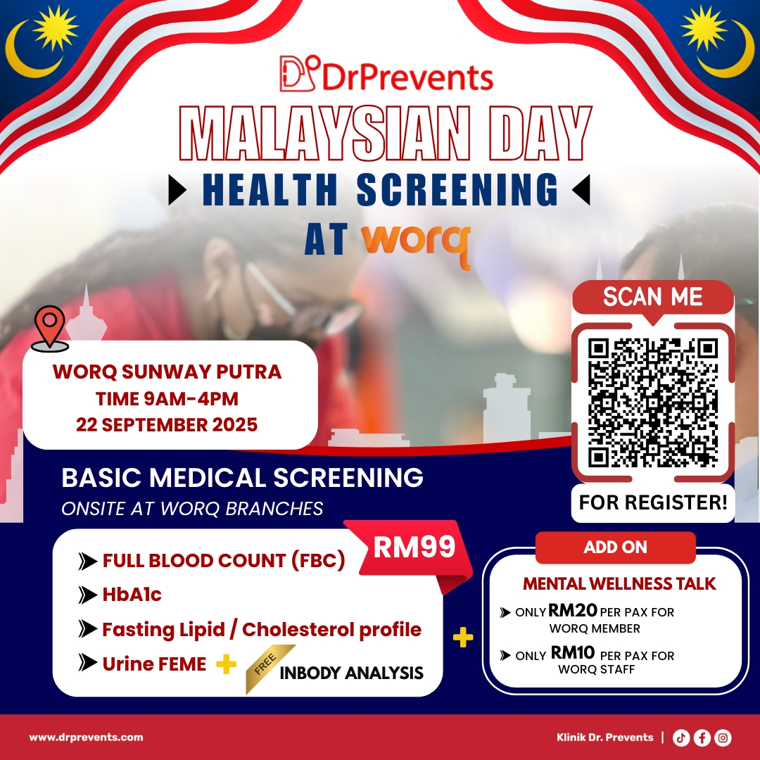 Health Screening & Mental Wellness Talk by Dr Prevents - WORQ